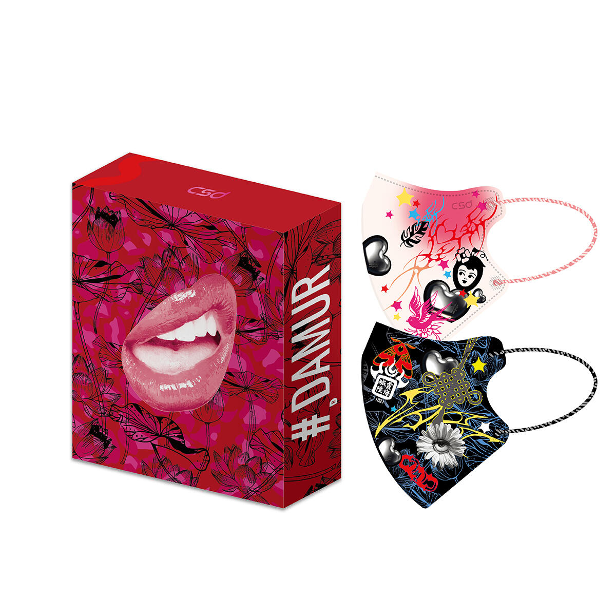 CSD x DAMUR 25hrs 愛愛不間斷口罩 - 中國衛生材料